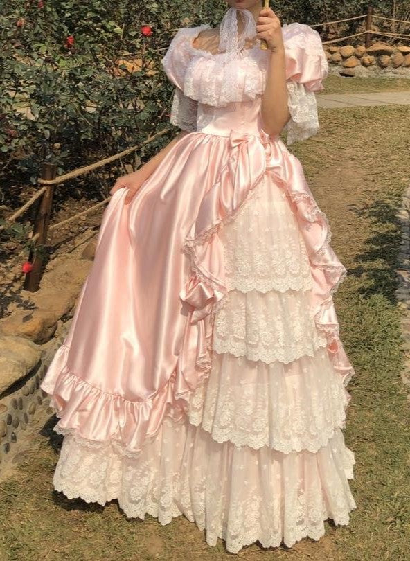 Victorian Style Multi-Layer Prom Dress Wedding Gown – Retro Fairy