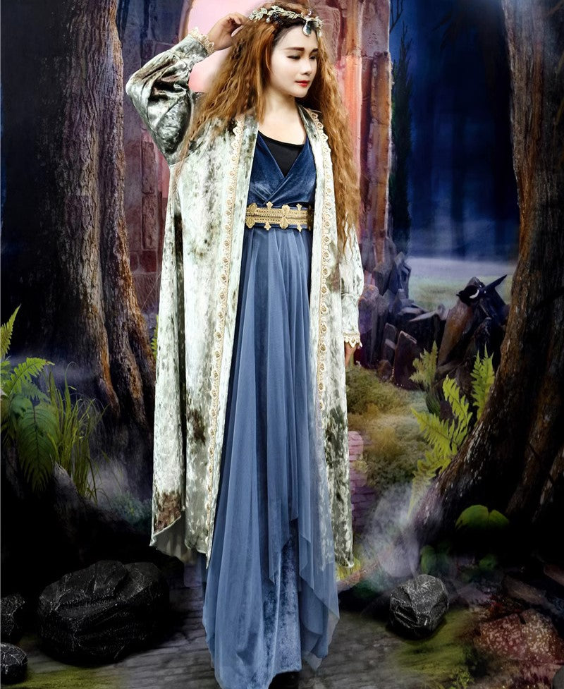 Royalcore Puff sleeves Vintage Velvet Coat – Retro Fairy