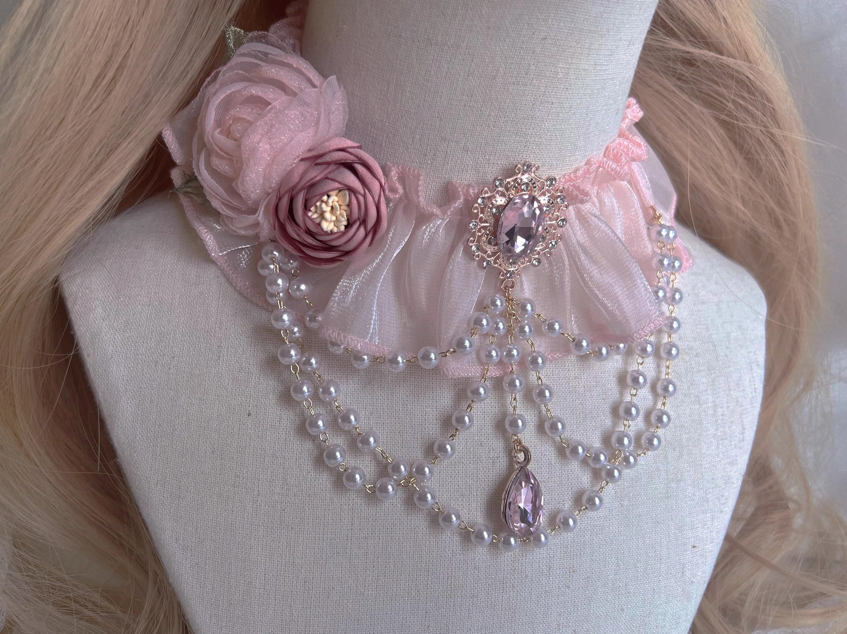 Handmade Fairycore Choker Necklace – Retro Fairy