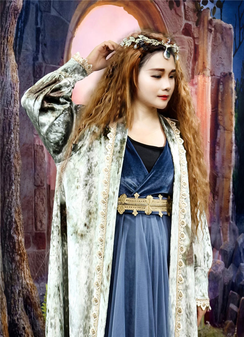 Royalcore Puff sleeves Vintage Velvet Coat – Retro Fairy