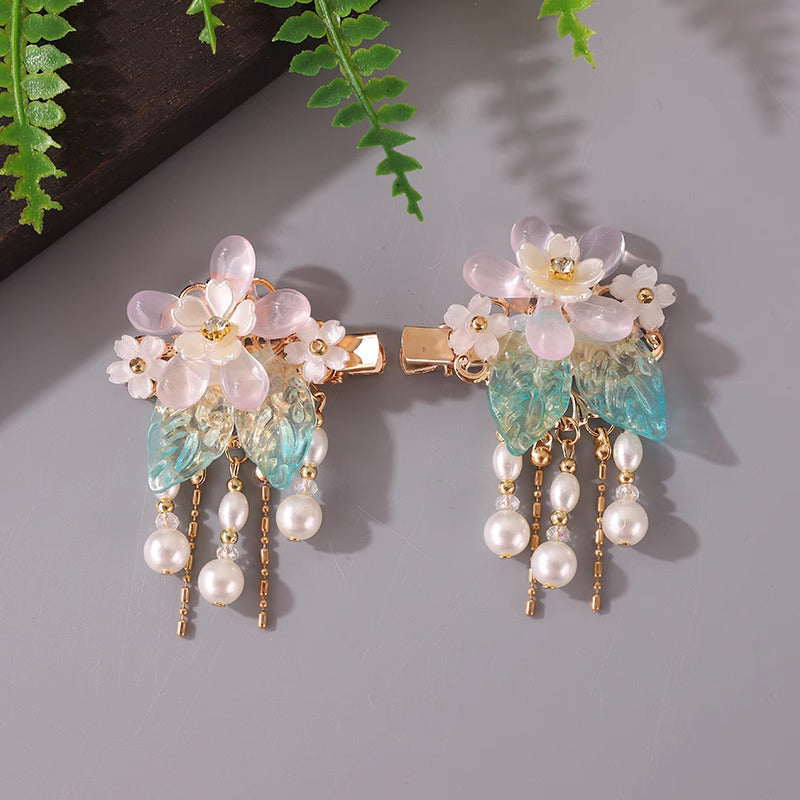 Dreamy Floral Fairy Hair Clips – Retro Fairy