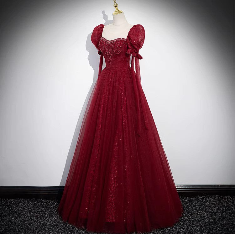 Handmade Retro Ethereal Embellished Tulle Prom Dress Bridal Dress ...