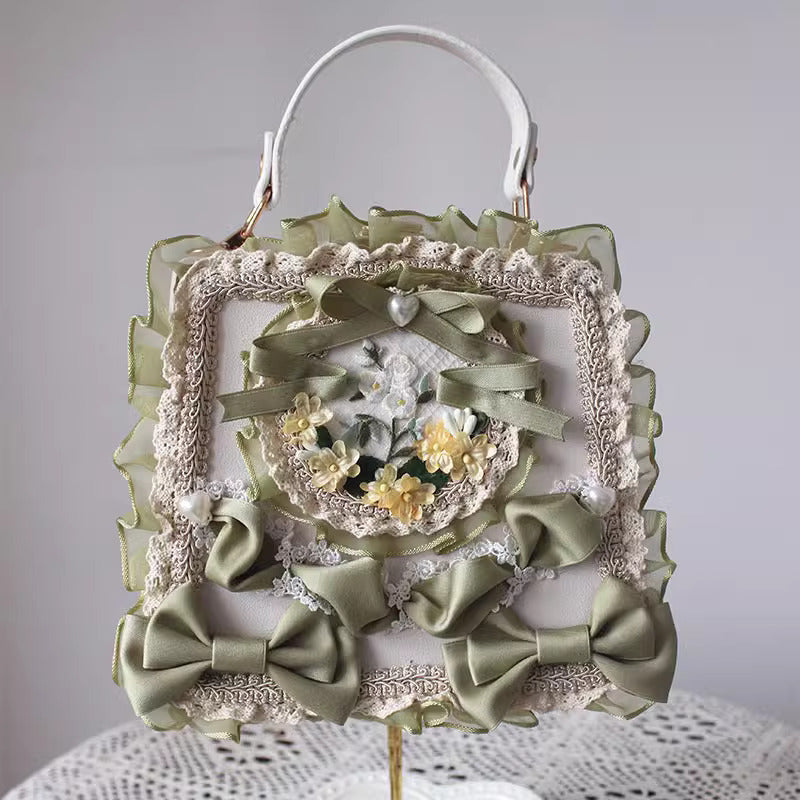 Handmade Rococo Style Bow Tie Hand Bag – Retro Fairy