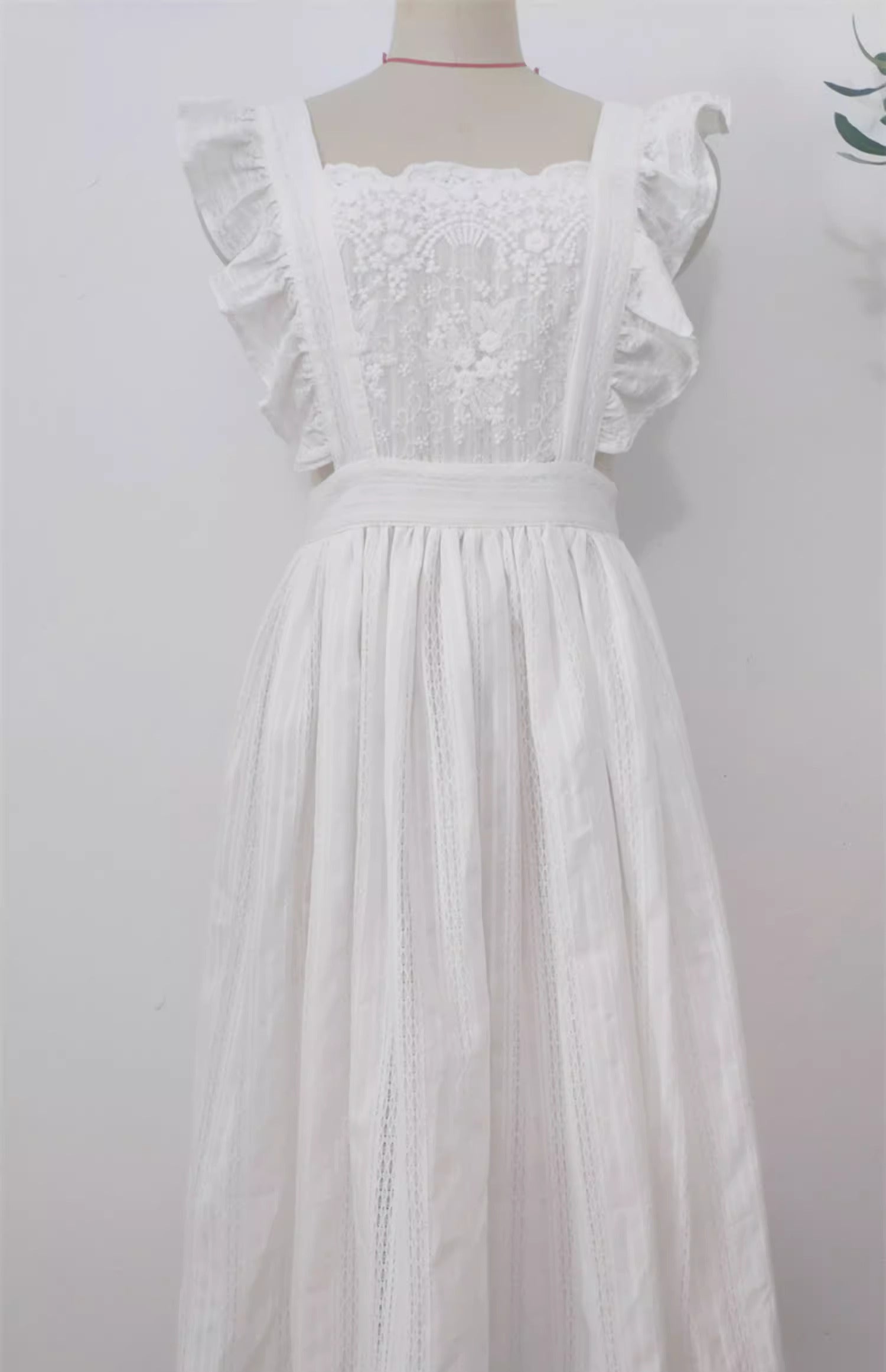 Cottagecore Embroidered Cotton Apron – Retro Fairy