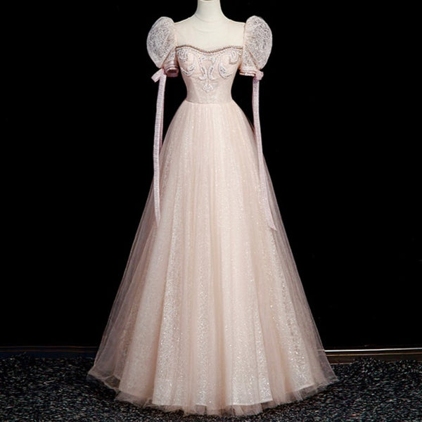 Handmade Ethereal Embellished Tulle Prom Dress Bridal Dress – Retro Fairy