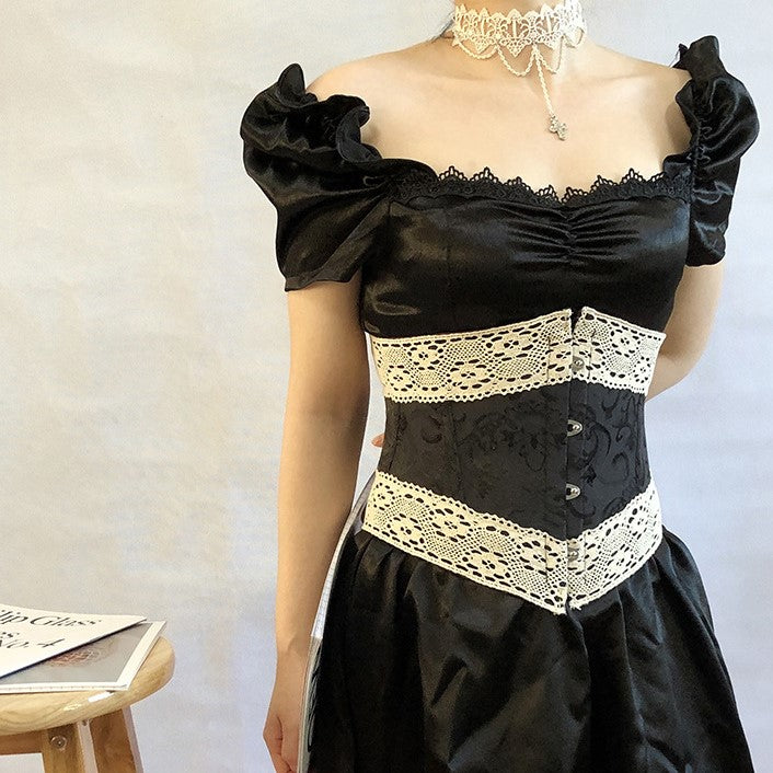 Vintage Jacquard Underbust Waist band – Retro Fairy