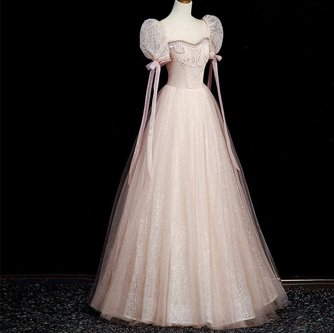 Handmade Ethereal Embellished Tulle Prom Dress Bridal Dress – Retro Fairy