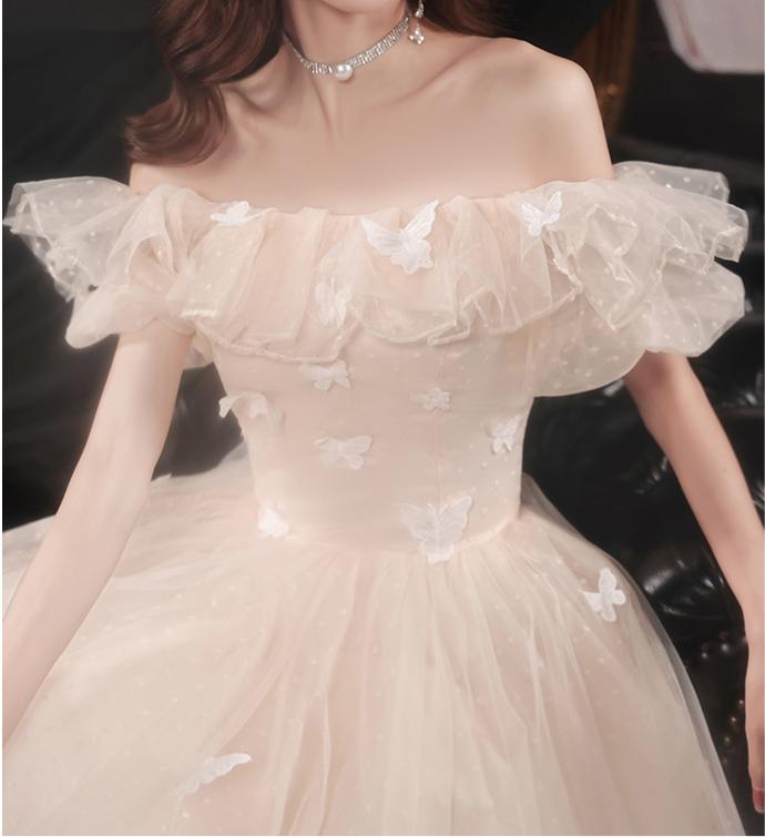 Retro Ethereal Off-Shoulder Prom Dress Bridesmaid dress – Retro Fairy