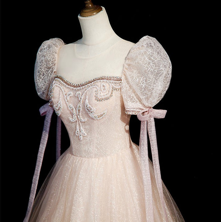 Handmade Ethereal Embellished Tulle Prom Dress Bridal Dress – Retro Fairy